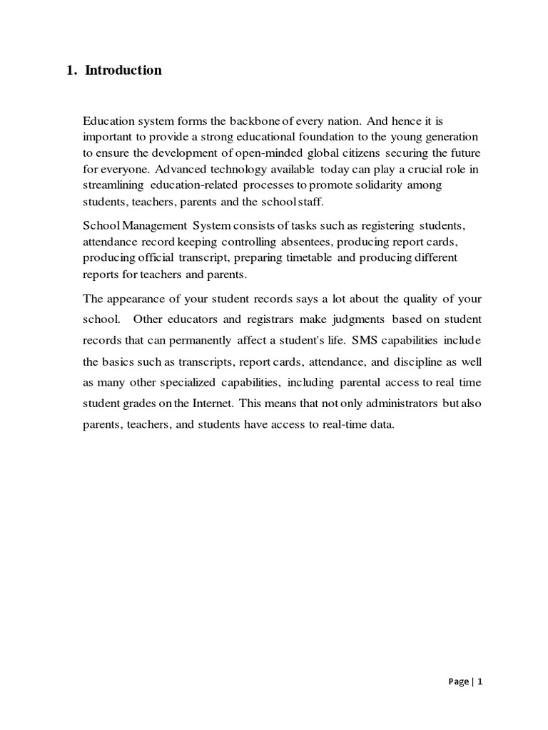 School Management System Pdf Use Case Databases