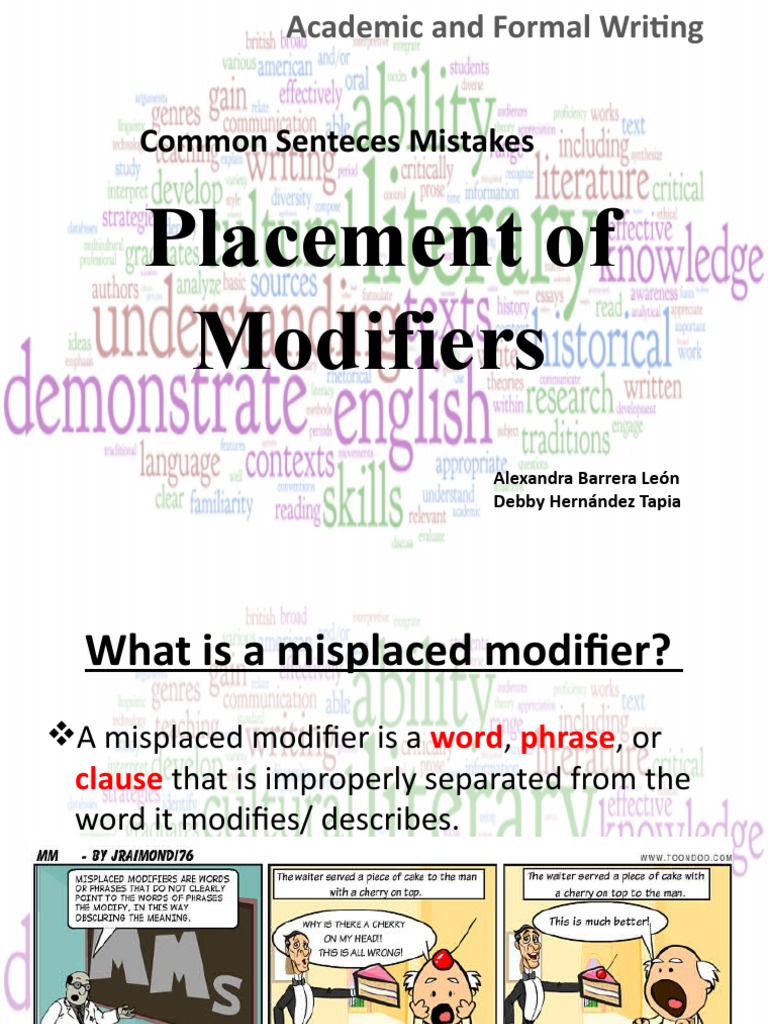 Placement of Modifiers | PDF | Adjective | Sentence (Linguistics)