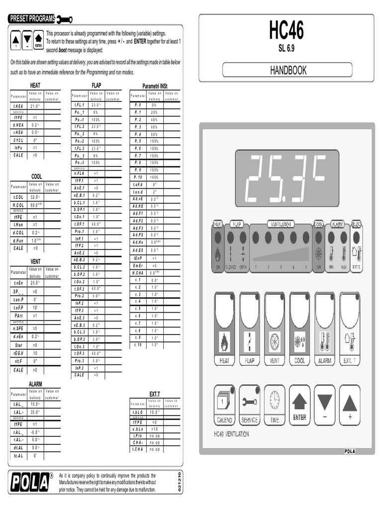 HC46 Controller User Manual | PDF | Electrical Engineering | Electronics