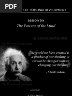 Personal Development (1st) - Lesson 6 - The Powers of Mind | PDF ...