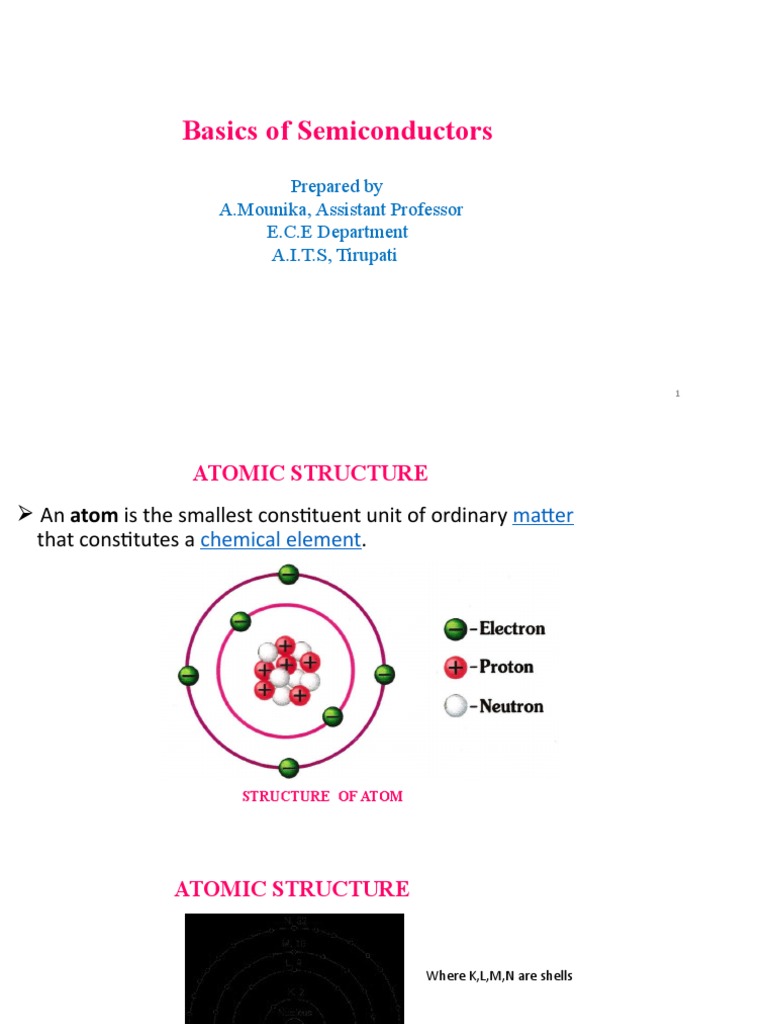 Basics of Semiconductors | Download Free PDF | Semiconductors | Doping ...
