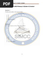 Grade 2 SASMO Past Year Paper | PDF | Test (Assessment) | Teaching ...