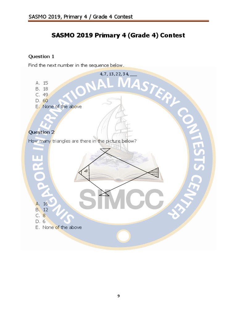 Primary 4 PDF | Download Free PDF | Fraction (Mathematics) | Area