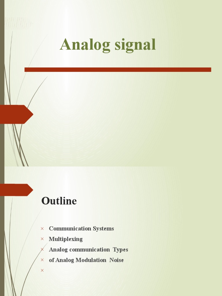 Types of Analog Modulation Explained | PDF | Frequency Modulation ...