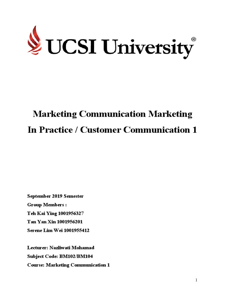 Marketing Communication I Assignment (Advertisement) | PDF | Retail ...