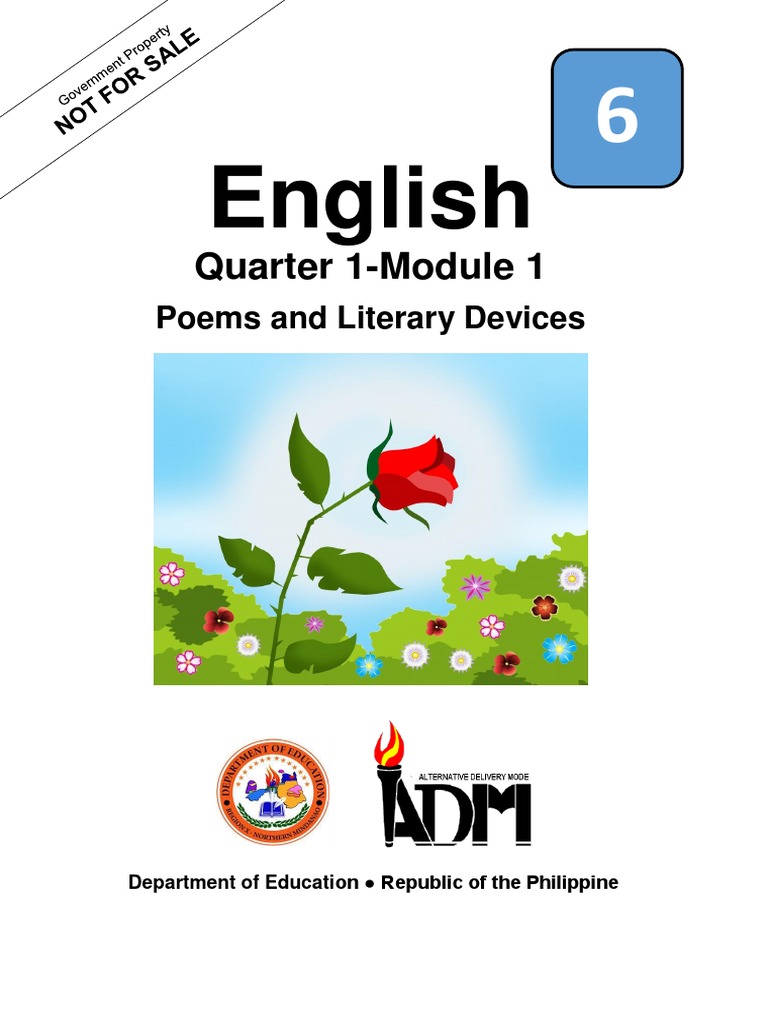 English: Quarter 1-Module 1 | PDF | Poetic Devices | Poetry