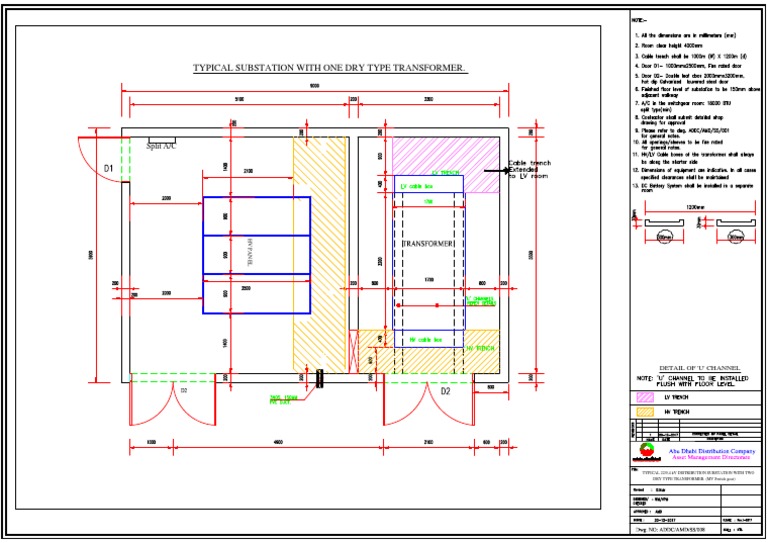 ADDC-AMD-SS-008 22kV (MVSG) Customer SS Single Transf PDF | PDF
