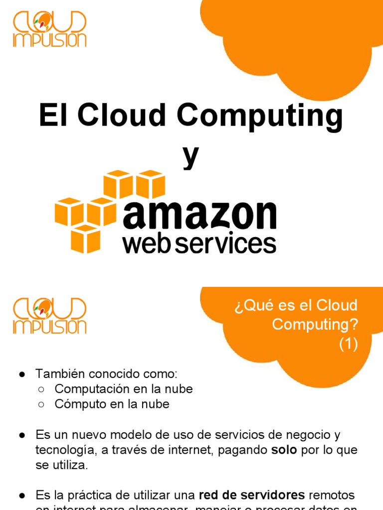 El Cloud Computing & Amazon Web Services PDF | PDF | Servicios web de Amazon | Computación en la ...