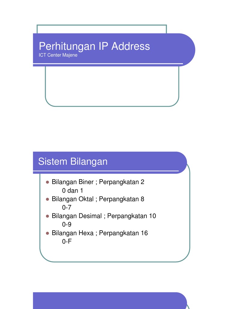 Perhitungan IP Address | PDF