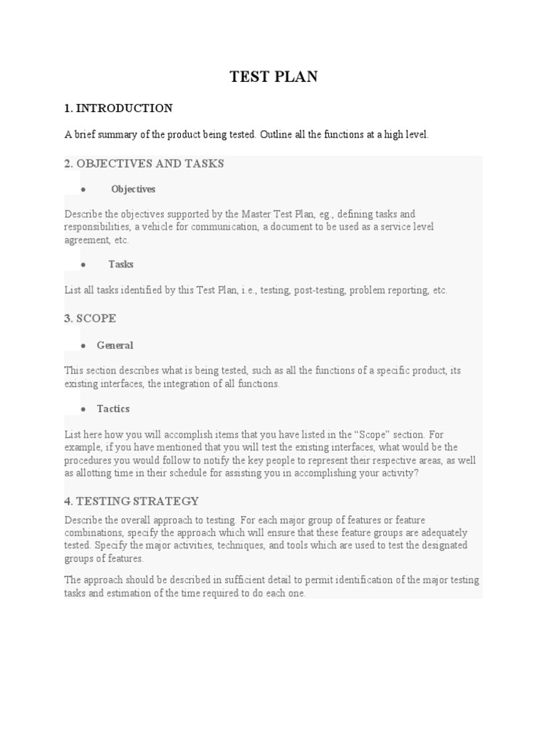 Test Plan Sample-New | PDF | Information Technology | Office Equipment