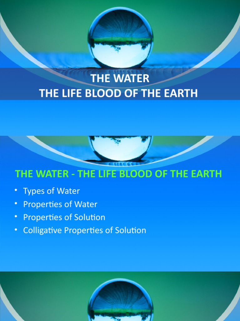 204 Gomez Sandra T. Types of Water and Properties of Solution | PDF ...