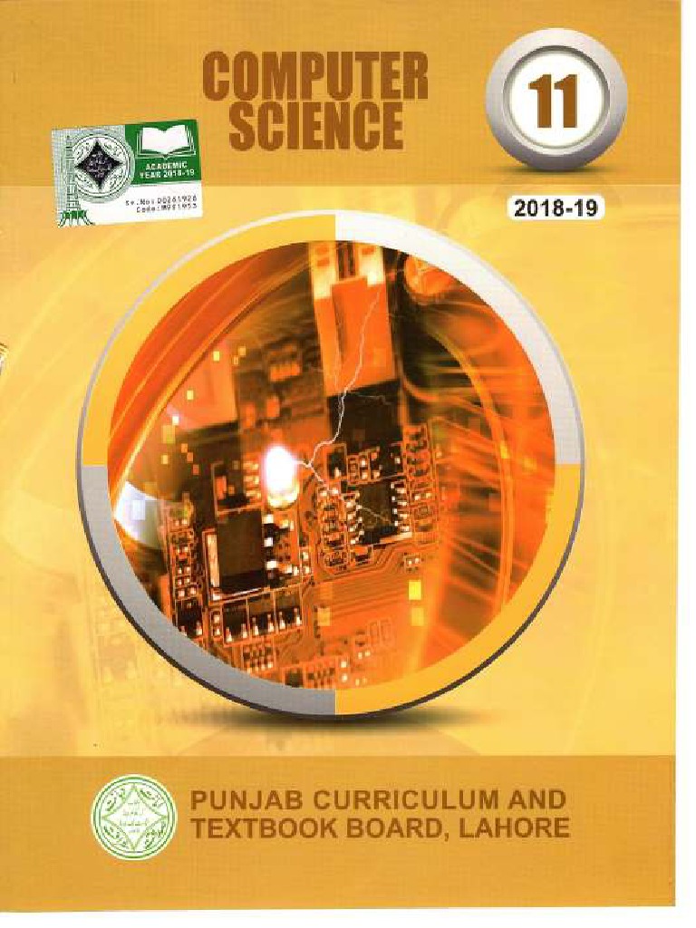 Punjab Boards 11th Class Computer Science Book English Medium ...