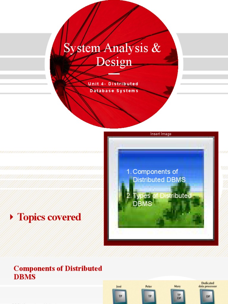 SAD Unit 4 Distributed Database Components, Types | PDF | Databases ...