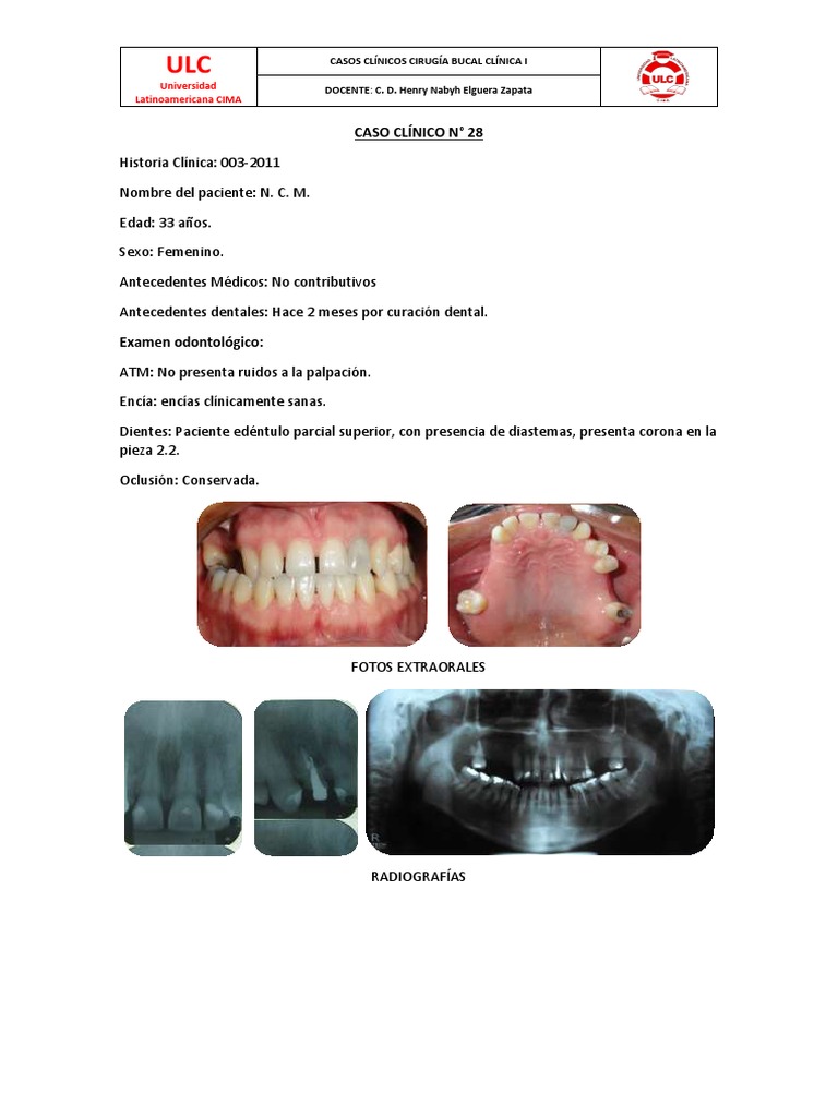 Caso Clínico N°28 de Cbci PDF | PDF