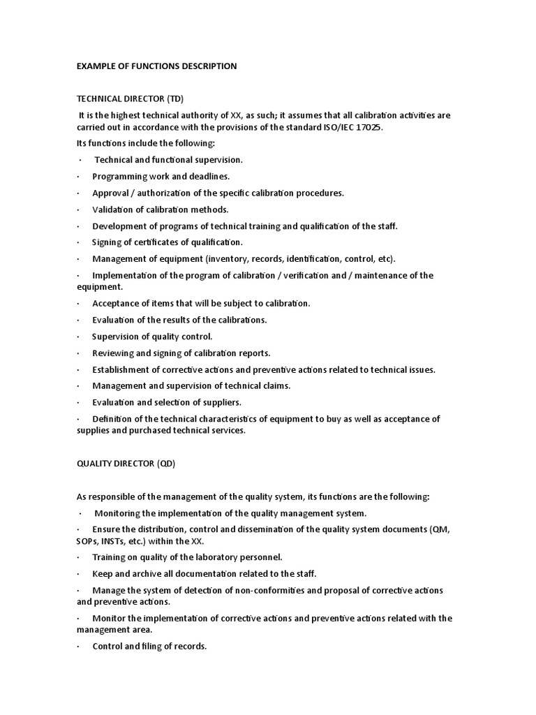 Example of Functions Description | PDF