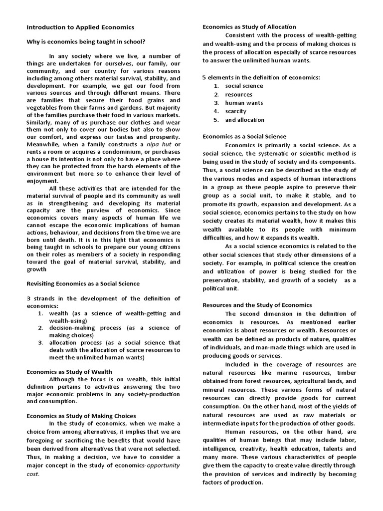 Introduction to Applied Economics | PDF | Demand Curve | Demand