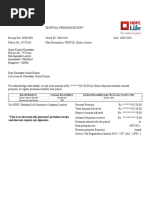 This Is An Electronically Generated Duplicate Premium Receipt and Does ...