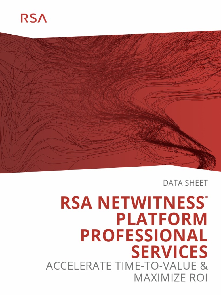 Rsa Netwitness Platform Professional Services: Accelerate Time-To-Value ...