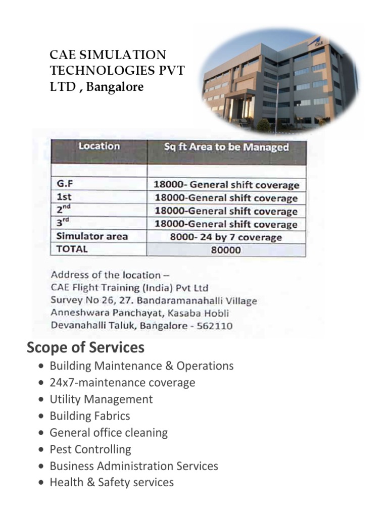 CAE FM Soft & Technical Services | PDF | Business | Technology ...