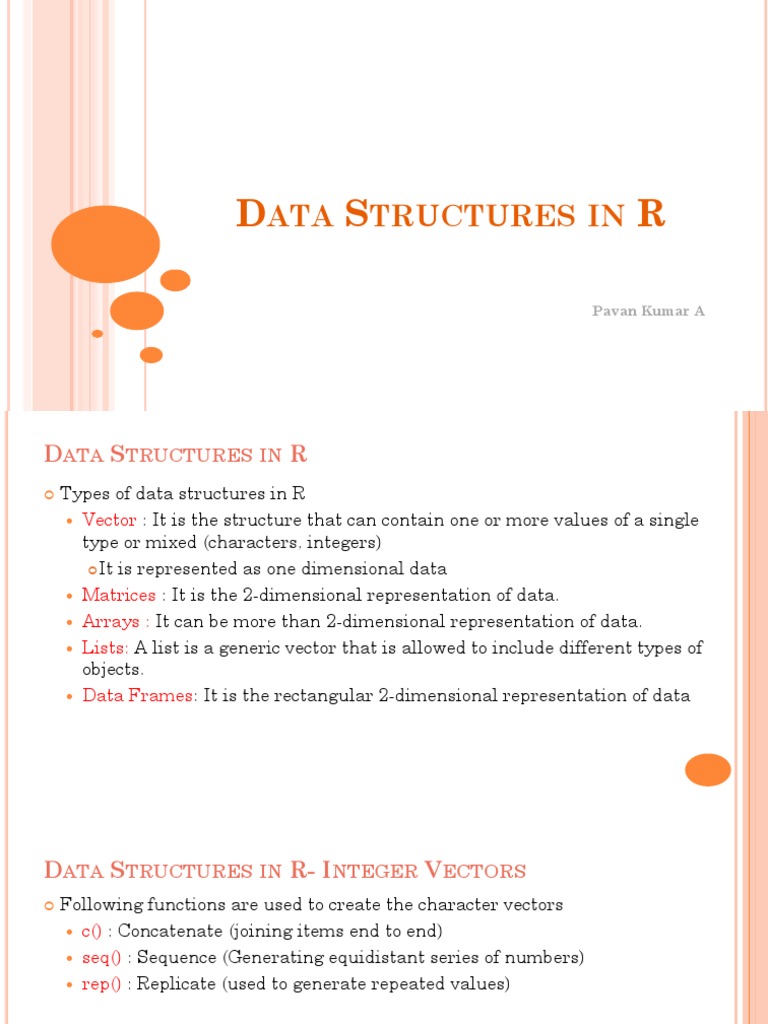 ATA Tructures In: Pavan Kumar A | PDF | Array Data Structure | Matrix ...
