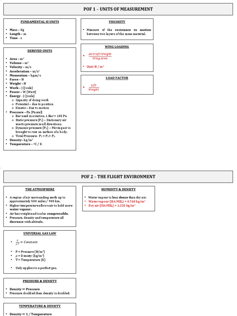 ATPL Notes - POF PDF | PDF | Lift (Force) | Drag (Physics)