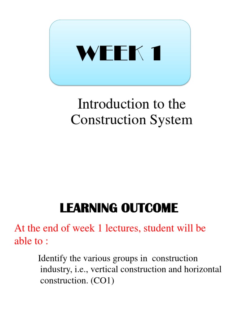 Introduction To Construction Systems | PDF | Consultant | Economic Sectors