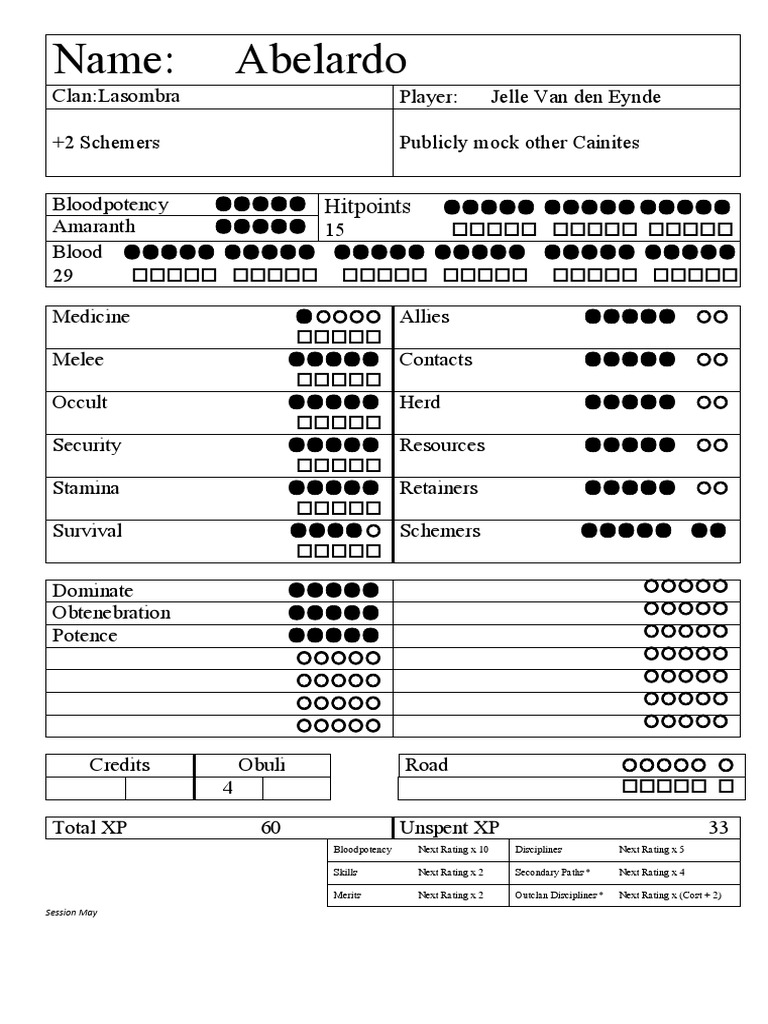 NPC - Lord Abelardo | PDF | Leisure