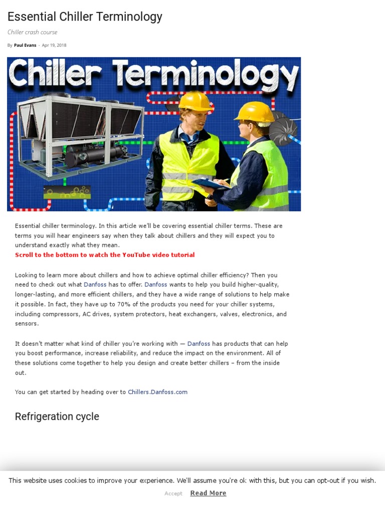 Essential Chiller Terminology The Engineering Mindset Pdf Heat