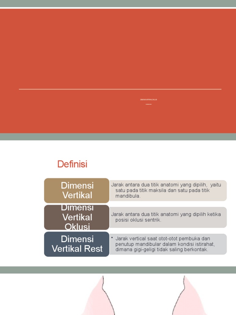 Dimensi Vertikal Oklusi: Dosen Pembimbing: Drg. Debby Saputra. SP. Prosto | PDF | Sains & Matematika