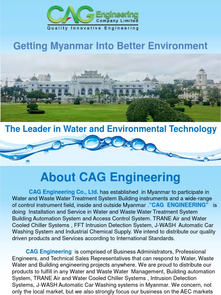 CAG Profile Updated Rev 00 PDF | PDF | Sewage Treatment | Wastewater