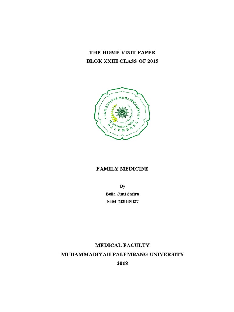 Cover The Home Visit Paper | PDF