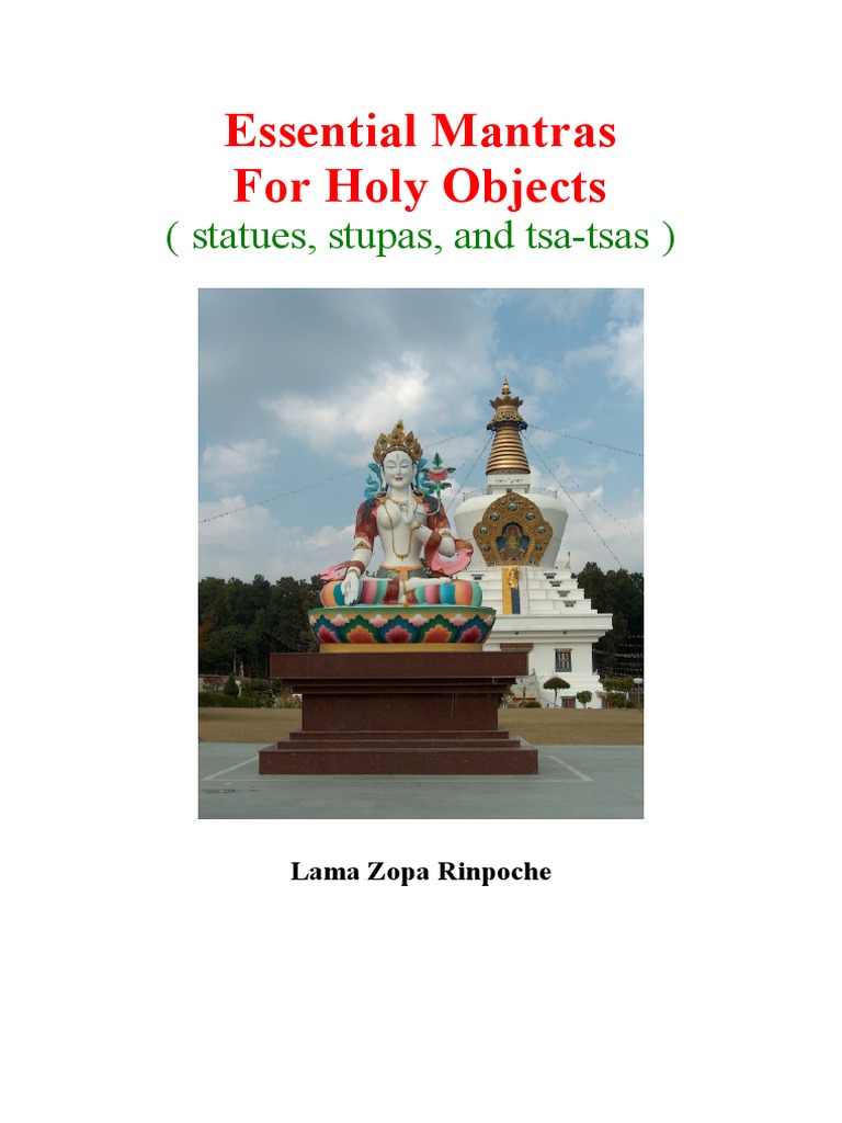 Essential Mantras For Holy Objects | PDF | Buddhist Philosophical ...