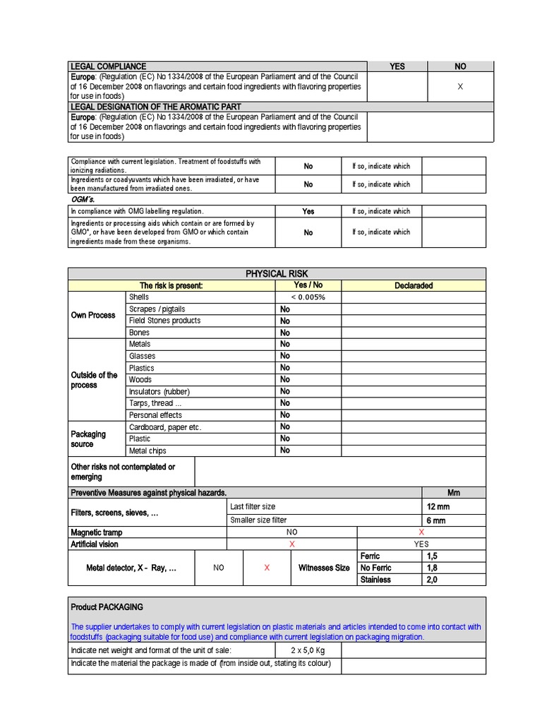 Questionnaire | PDF | Packaging And Labeling | Foods