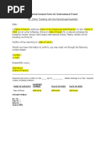 Sample Template For NBI CLEARANCE | PDF