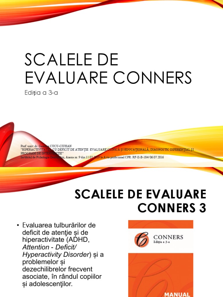 Conners 3 PDF | PDF