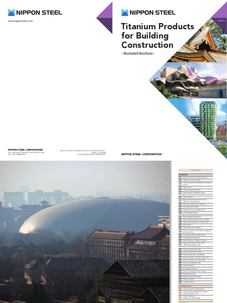 Titanium Products For Building Construction Titanium Products For ...
