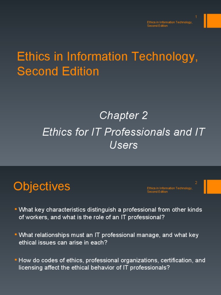 Ethics in Information Technology, Second Edition: Ethics For IT ...