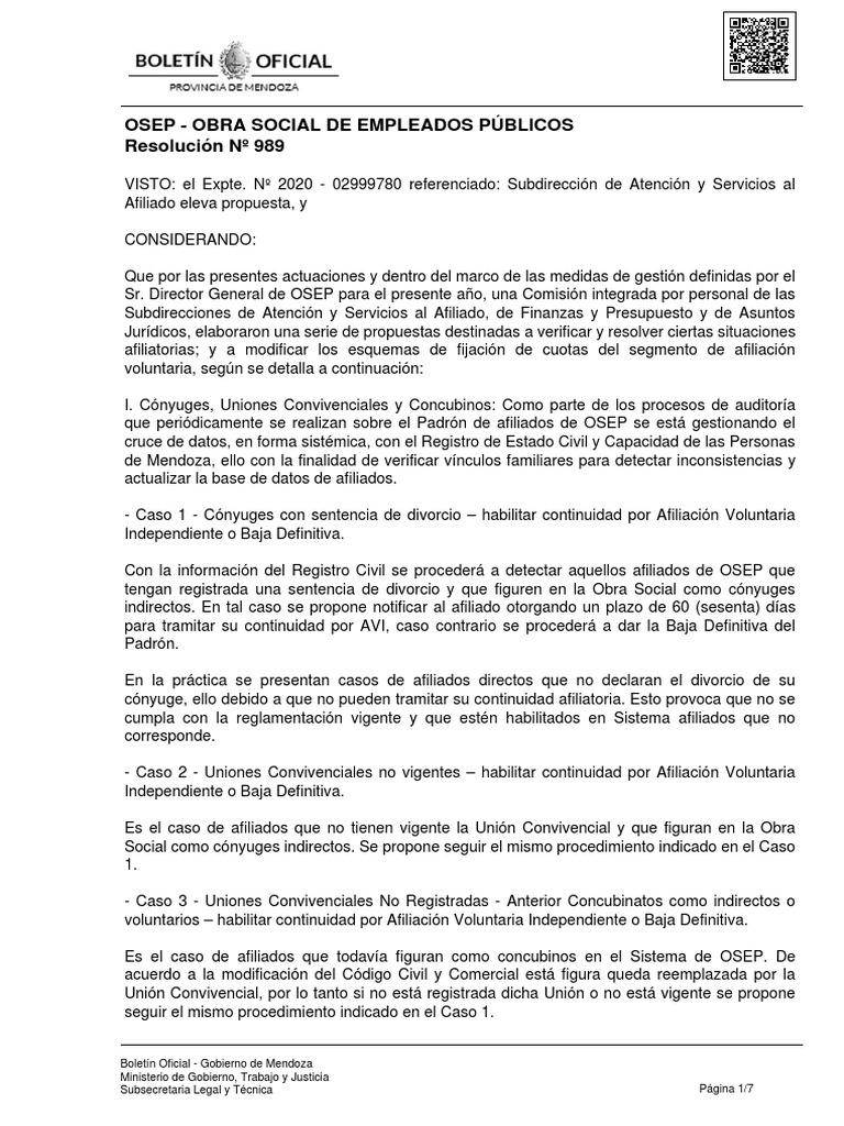 Osep | PDF | Divorcio | Regulación