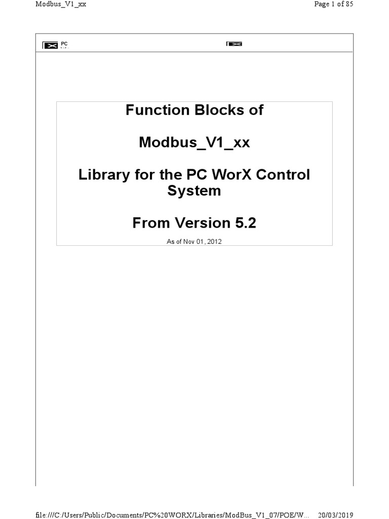 Biblioteca Modbus | PDF | Computer Data | Computer Networking
