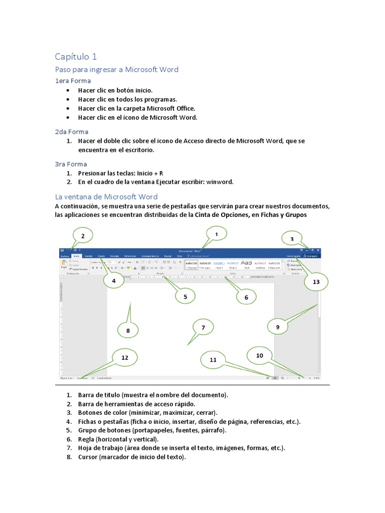 Manual de Word PDF | PDF | Ventana (informática) | Microsoft Word