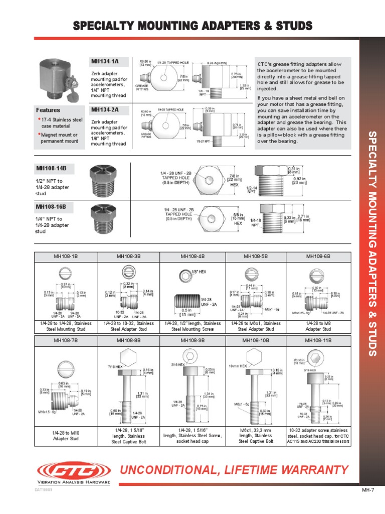 Mounting Hardware Specialty Mounting Adapters | PDF | Screw | Tools