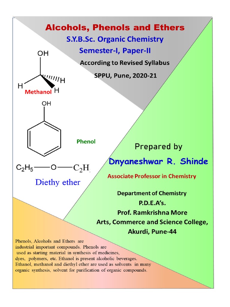 Alcohols, Phenols and Ethers | PDF | Ester | Ethanol