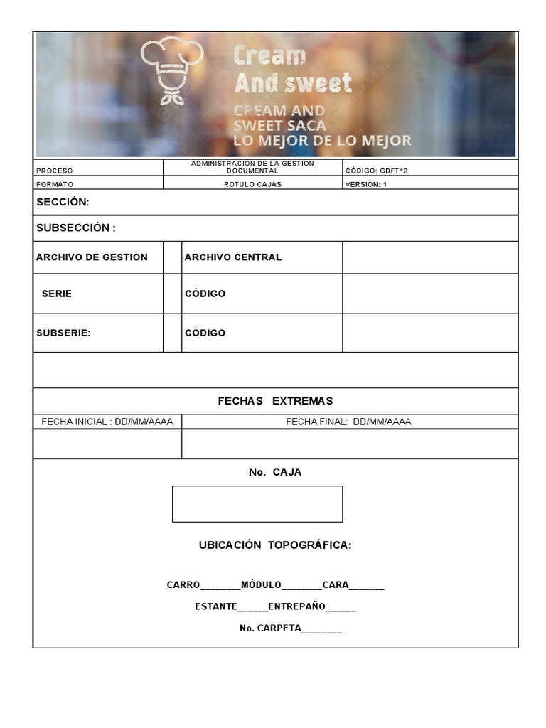 Rotulo de Caja | PDF