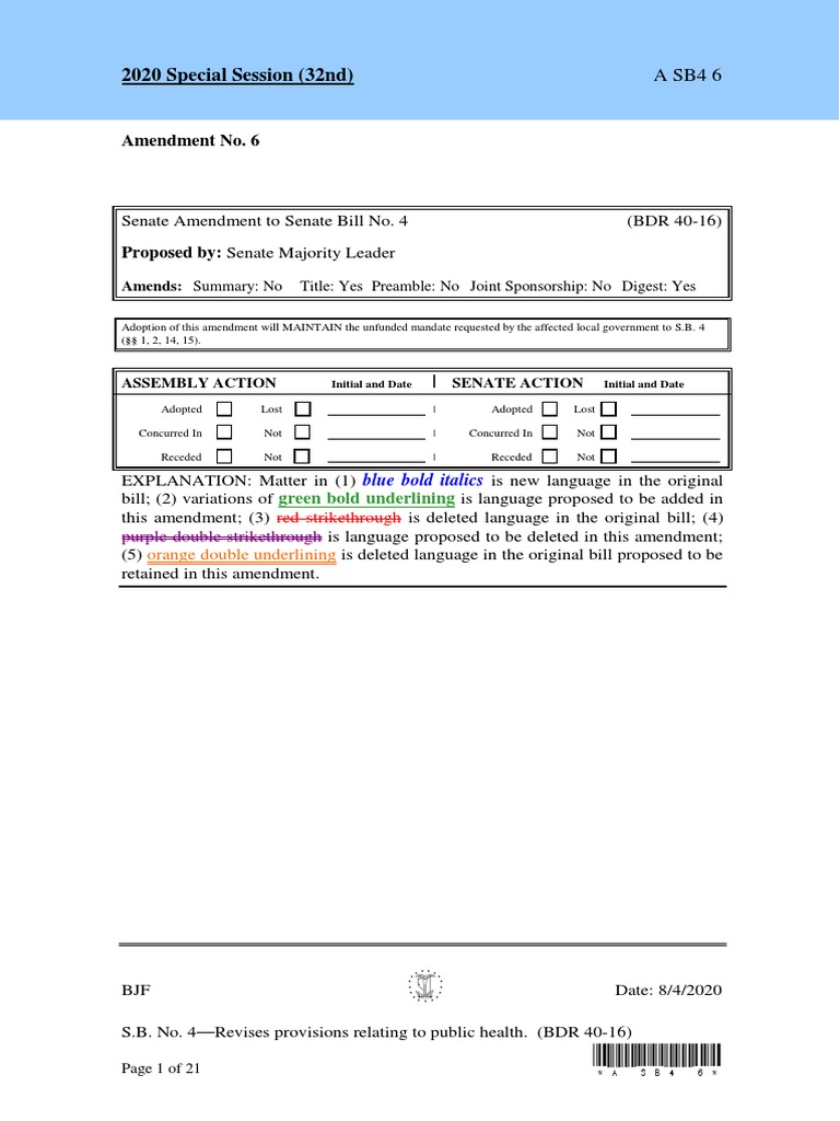 SB4 Amendment | PDF | Negligence | Pleading