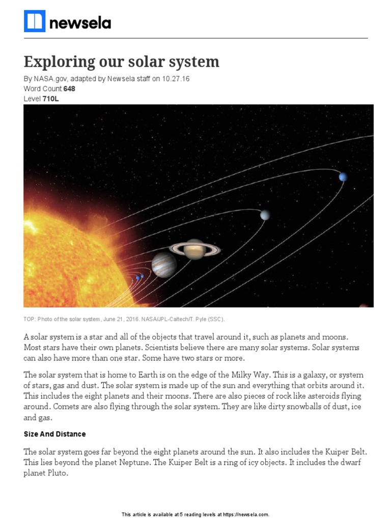 Exploring Our Solar System | Download Free PDF | Solar System ...