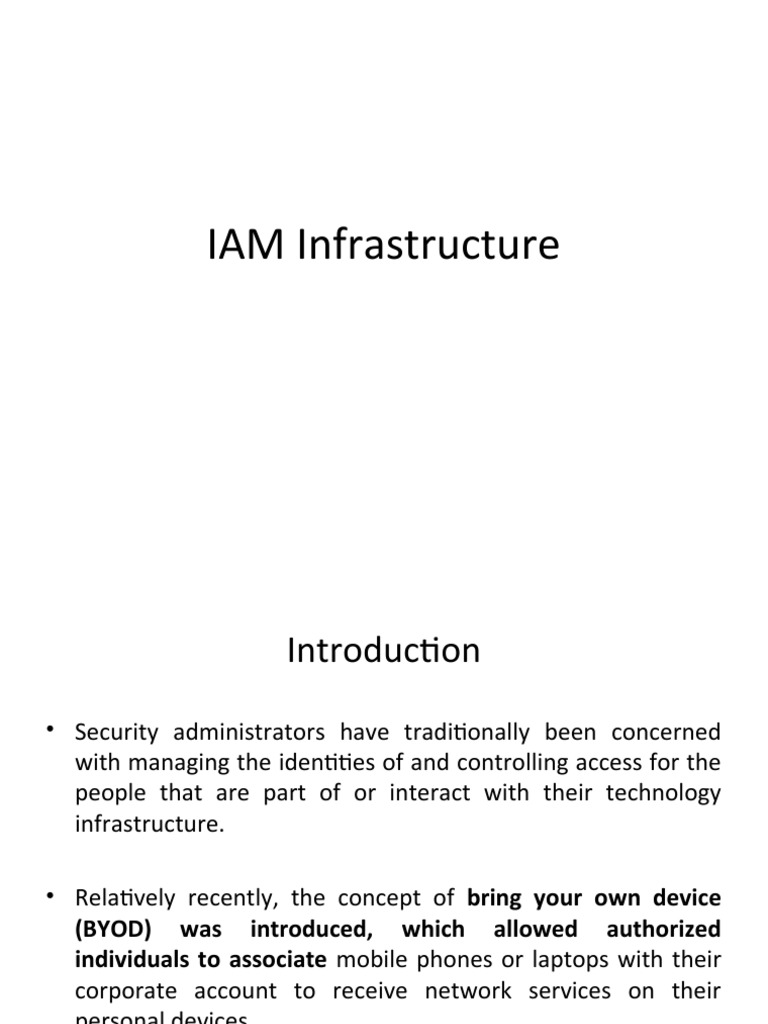 5 IAM Infrastructure | PDF | Internet Of Things | Network Protocols