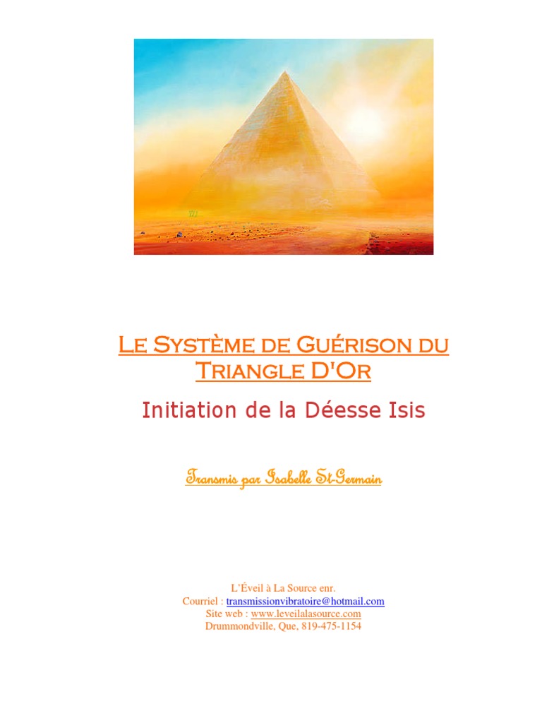 Initiation au Triangle Doré d'Isis | PDF | Isis | Horus