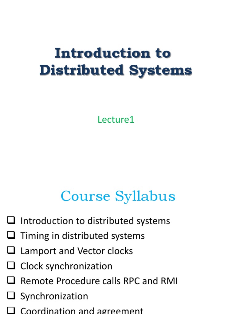 Introduction To Distributed Systems | PDF | Distributed Computing | Wireless Sensor Network