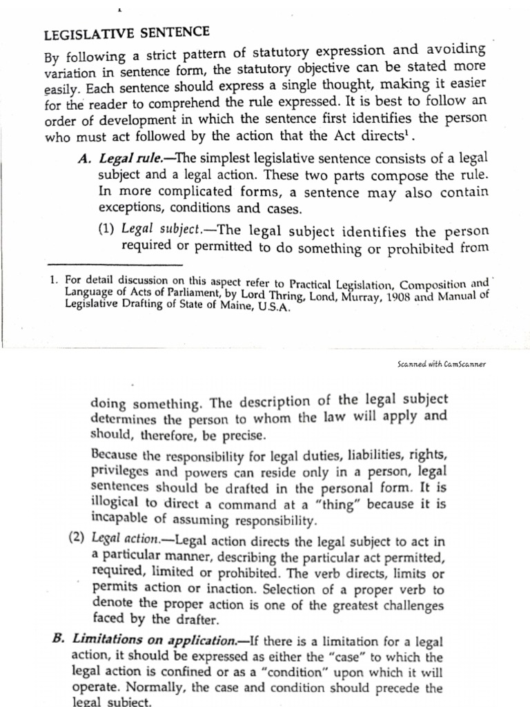 Legislative Sentence | PDF