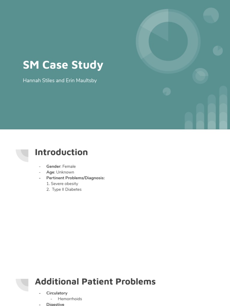 SM Case Study: Hannah Stiles and Erin Maultsby | PDF | Obesity | Glycated Hemoglobin